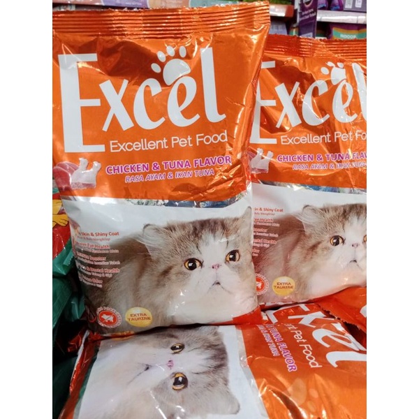 Jual Makanan Kucing Excel Chicken & Tuna 20kg Kibble Segitiga - Promo ...