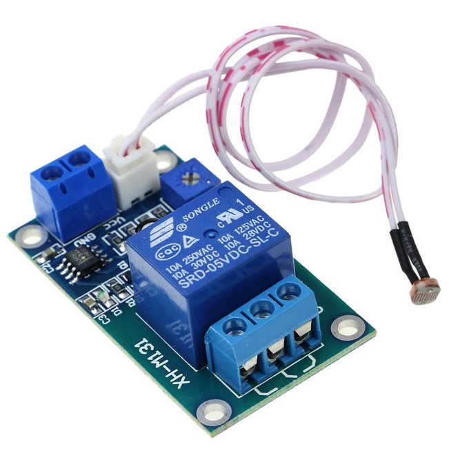 Jual Jual Saklar Otomatis Sensor Cahaya LDR 12V DC Output Relay 220V AC ...