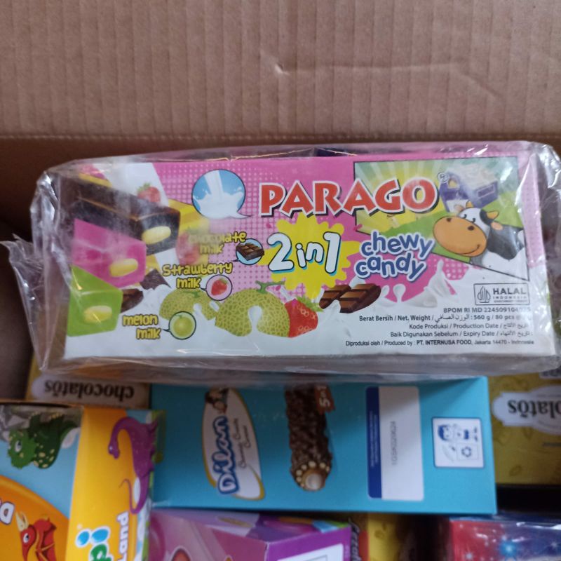 Jual Parago Box Chewy Candy 80 pcs | Shopee Indonesia