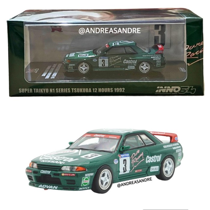 Jual DISKON SPESIAL INNO 1/64 NISSAN SKYLIE GTR R32 CASTROL SUPER ...