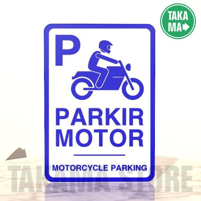 Jual FLASH SALE!!! RAMBU PARKIR MOTOR - MOTORCYCLE PARKING 35CM X 50CM ...