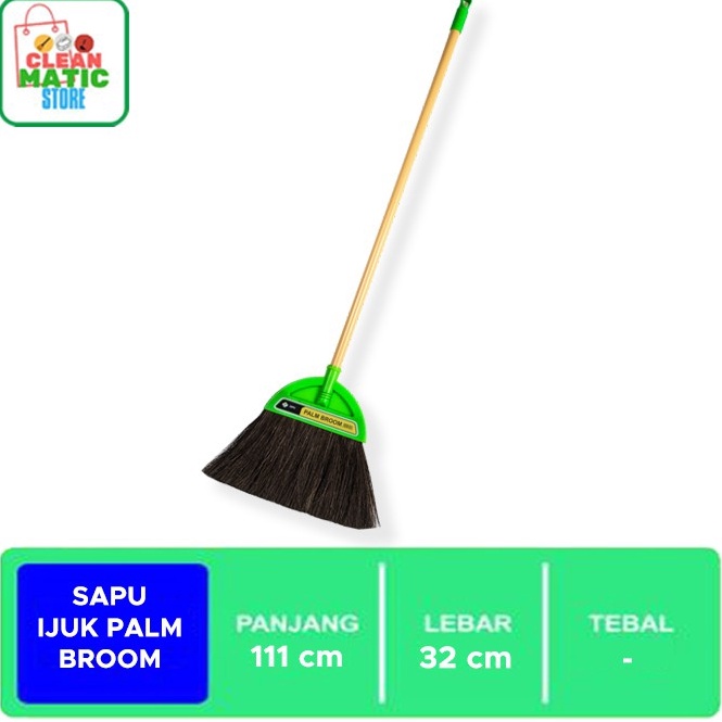 Jual LANGSUNG KIRIM!. Clean Matic - Sapu Ijuk ( Palm Broom ) | Shopee ...
