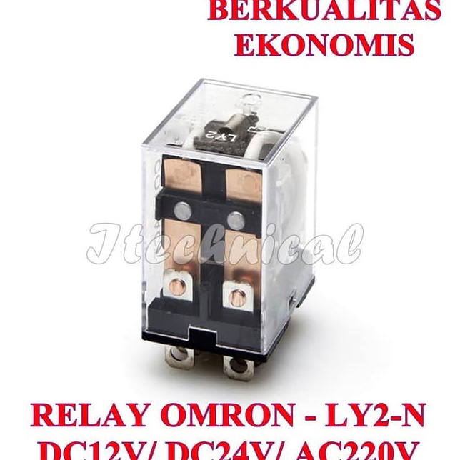 Jual Kirim Sekarang RELAY LY2 12V OMRON / RELAY LY2N 24V OMR / RELAY LY2-N 220V 8 PIN Ready ...