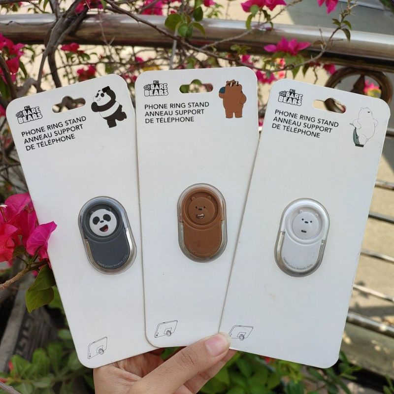 Jual MINISO WE BARE BEARS PHONE RING STAND PEGANGAN HP WBB | Shopee ...