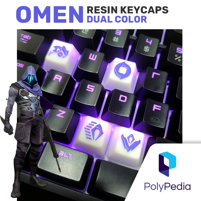 Jual Valorant Omen Resin Keycaps Dual Color | Shopee Indonesia