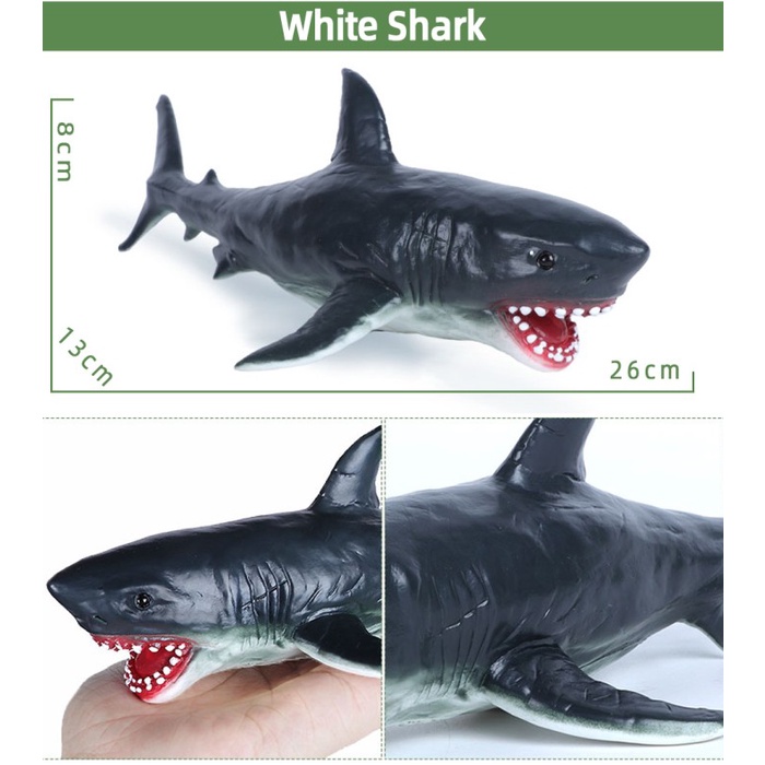 Jual Dijual Mainan Ikan Paus Whale Hiu Figure Ocean World Sea Animal ...