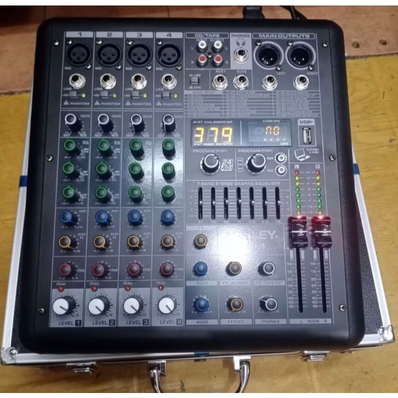 Jual Mixer Ashley SMR 4 Original 4 Channel Bluetooth , USB | Shopee ...