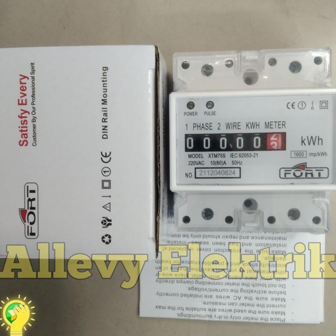 Jual KWH METER 1 PHASE ANALOG 10(60)A XTM75S FORT | Shopee Indonesia
