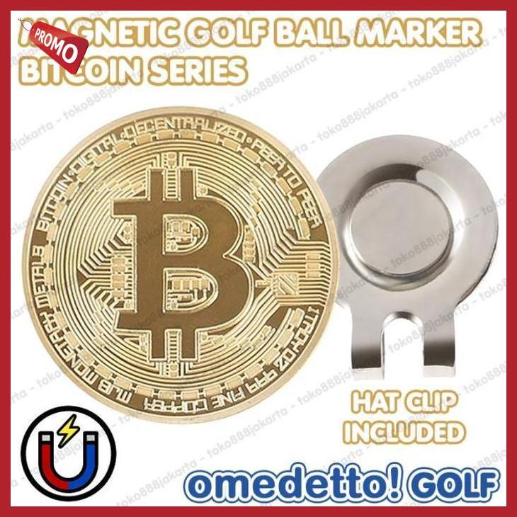 Jual BITCOIN MAGNETIC GOLF BALL MARKER WITH MAGNET HAT CLIP OMEDETTO ...