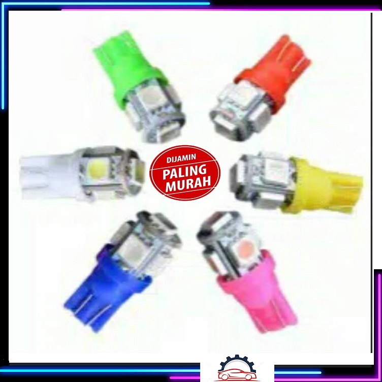 Jual -YHY Lampu LED Jagung T10 Senja Sein Rem Kabin Speedo Plat Mobil Motor 5T u Kemasan Baru ...