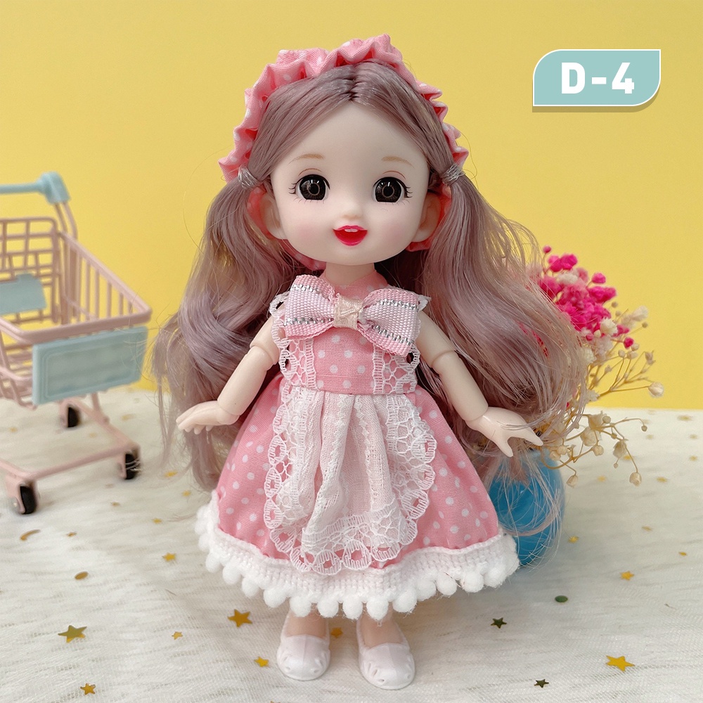 Jual IDOON 17Cm Mainan Anak Perempuan Boneka Yuna Doll Cute Diy Bjd ...