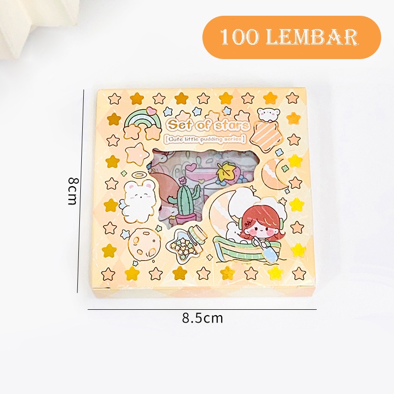 Jual 1 SET 100 LEMBAR STICKER MOTIF GADIS CANTIK / STICKER TEMPEL ...