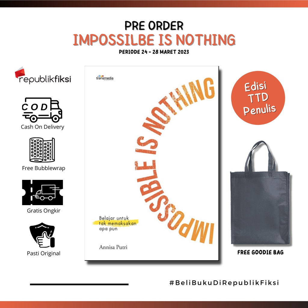 Jual Buku Impossible Is Nothing - Annisa Putri - Transmedia | Shopee Indonesia