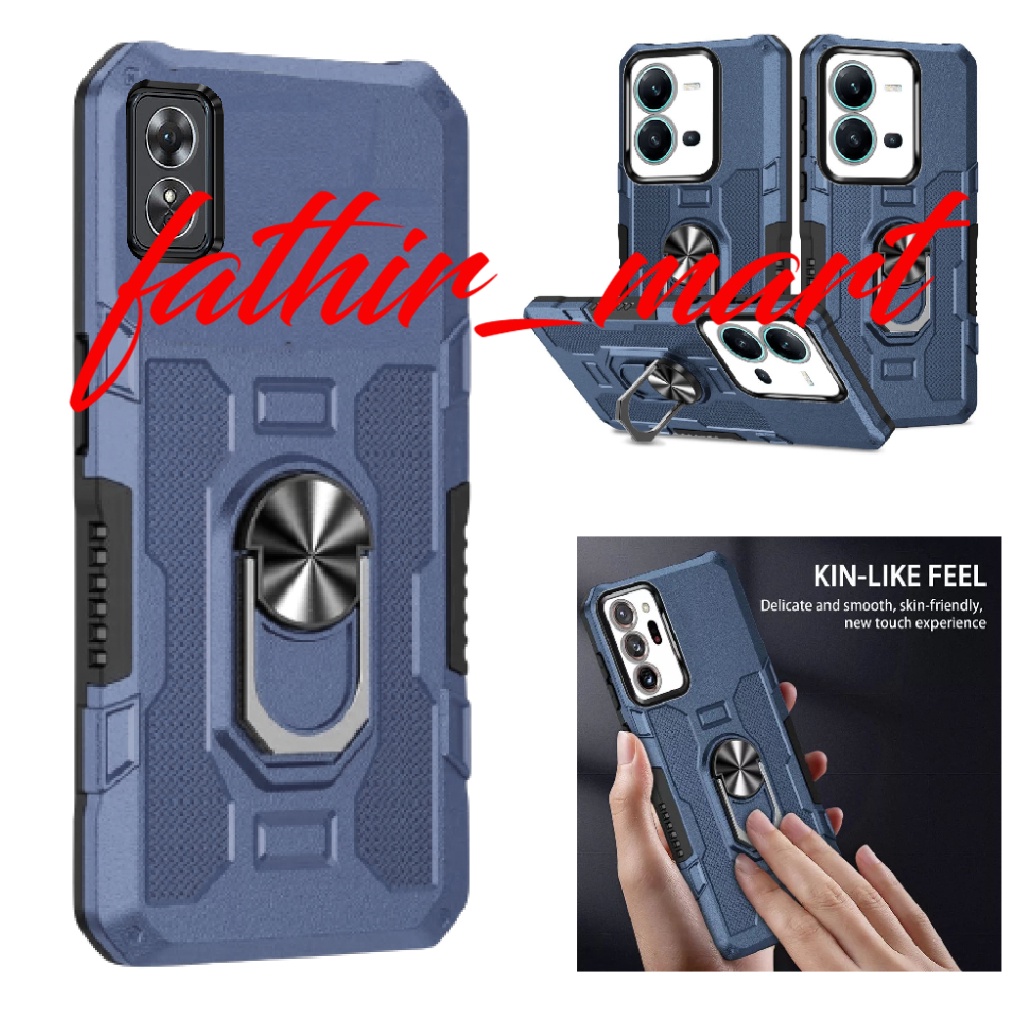 Jual Case untuk Oppo A17 - Oppo A17k Hard Case Ring Armor Robot casing ...