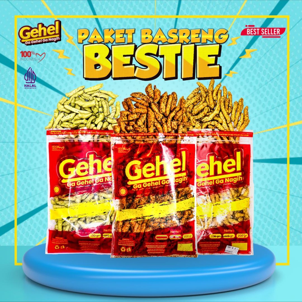 Jual Gehel Paket Basreng Bestie - Makanan Ringan | Shopee Indonesia
