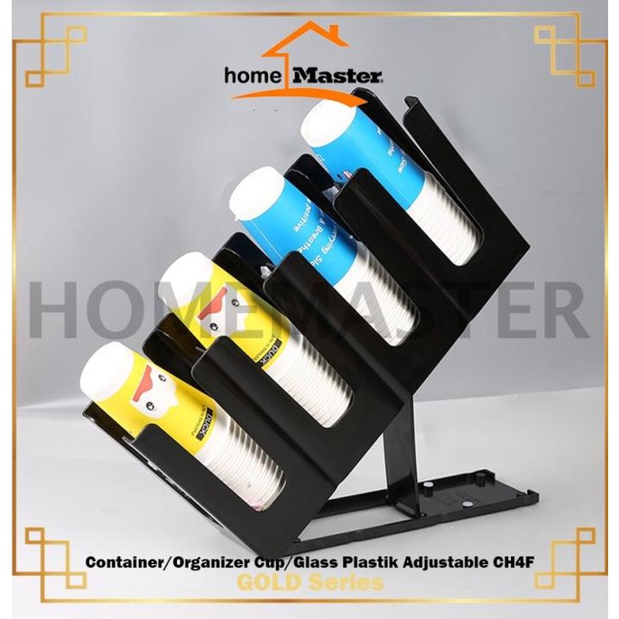 Jual bar caddy plastic/paper cup holder/rak 4 slot all size foldable ...