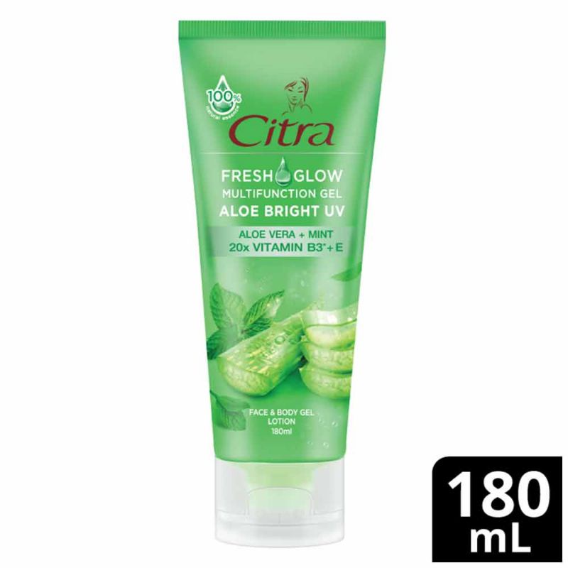 Jual Citra Fresh Glow Multifunction Gel Aloe Vera 180mL | Shopee Indonesia