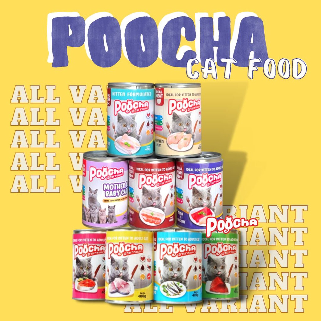Jual Poocha Cat Food Kaleng Mother & Baby Cat Kitten Adult Pocha Wet ...