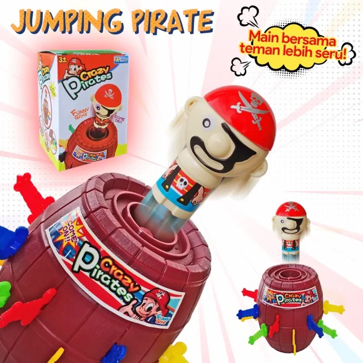 Jual Mainan Seru Bareng Keluarga Jumping Pirate - Mainan Tong Tusuk ...