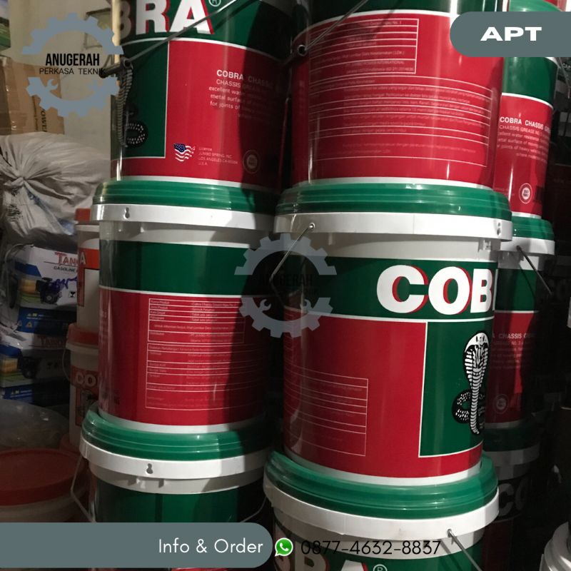 Jual Grease Chassis Gemuk Cobra Hijau No 3 Pail 15 kg | Shopee Indonesia