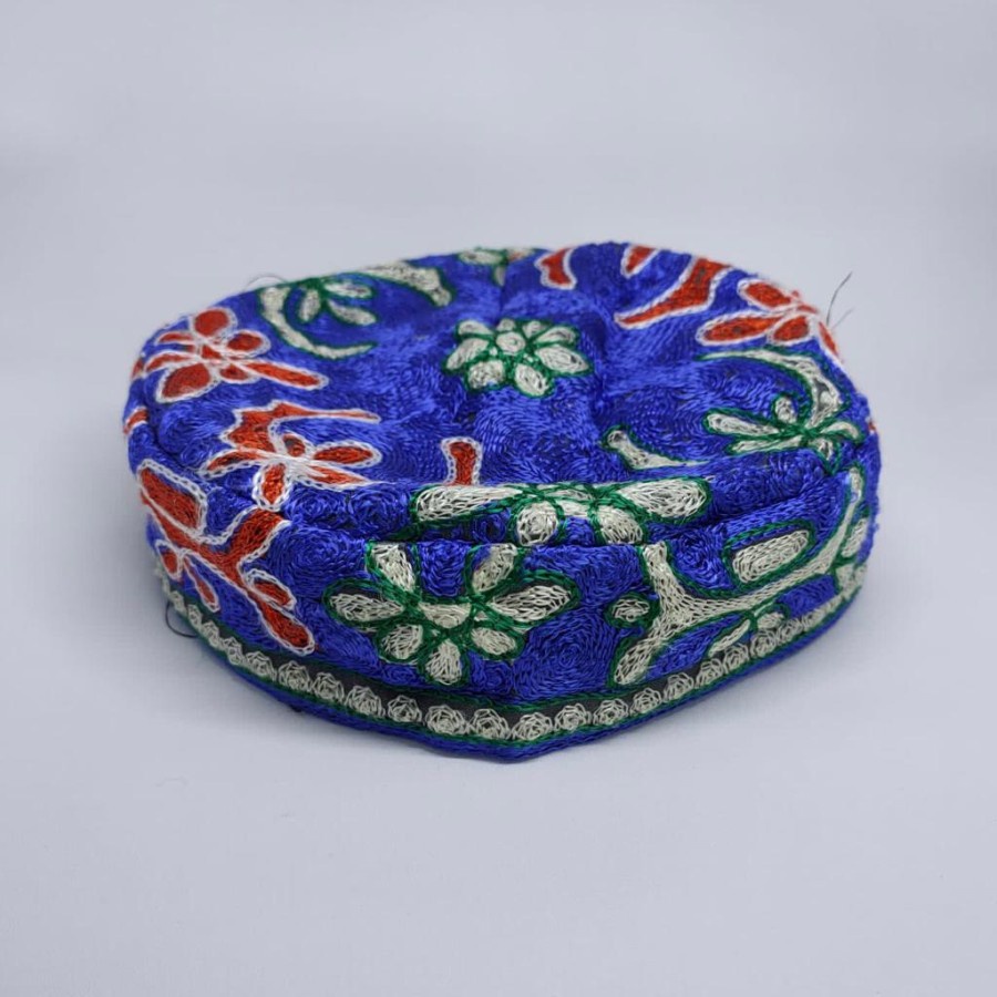 Jual Topi Yahudi ROYAL BLUE BUCHARIAN HAND EMBROIDERED Kippah by Israel ...