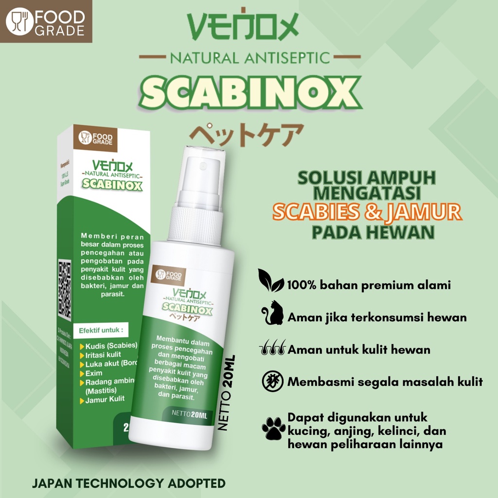 Jual SCABINOX 20ML - Venox Obat Kucing Anjing Kelinci Anti Jamur ...
