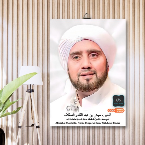 Jual Foto Poster Habib Syech bin Abdul Qodir Assegaf Ulama Wall Decor Kayu Frame | Shopee Indonesia