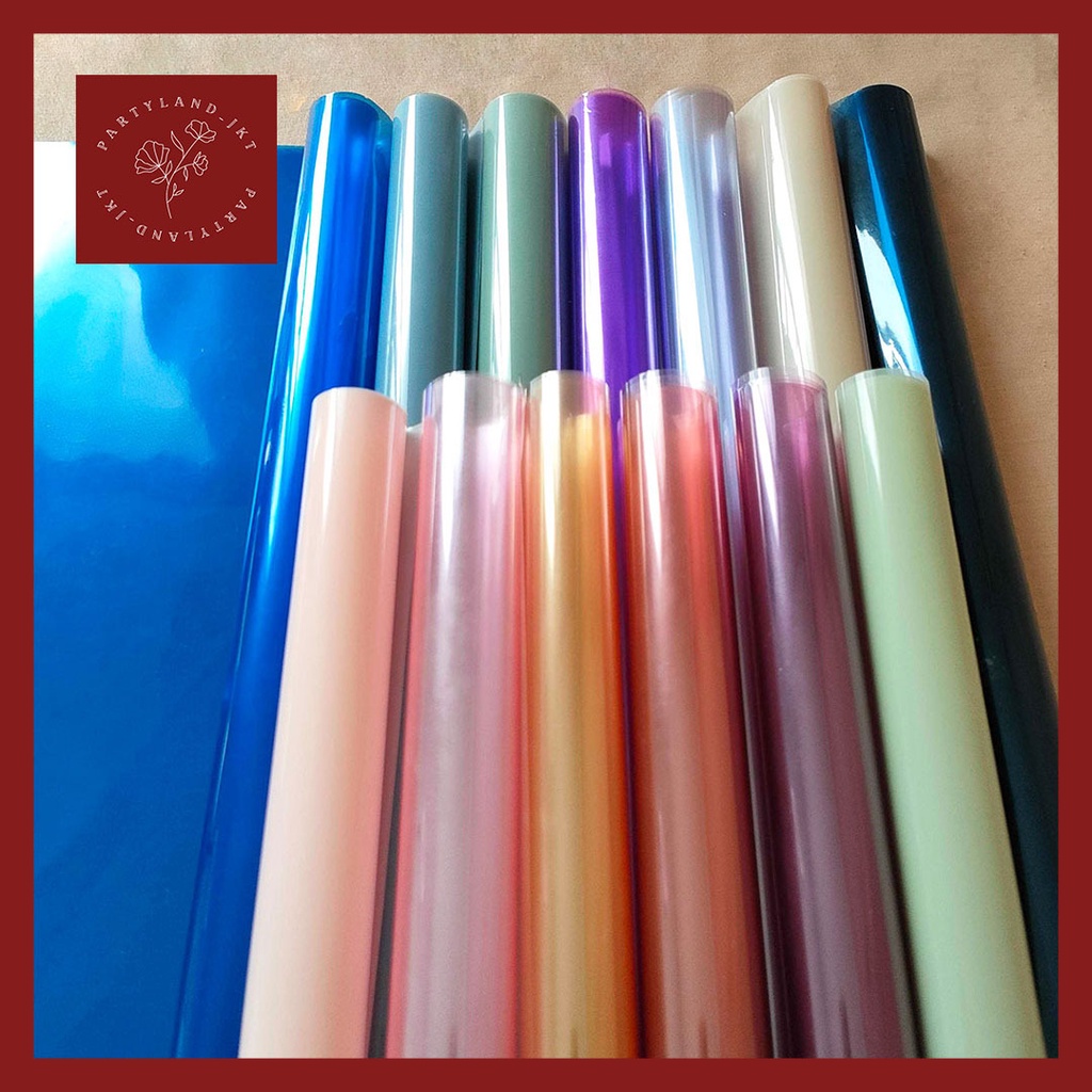Jual Color OPP Transparent Reflection Kertas Bunga Wrapping Paper ...