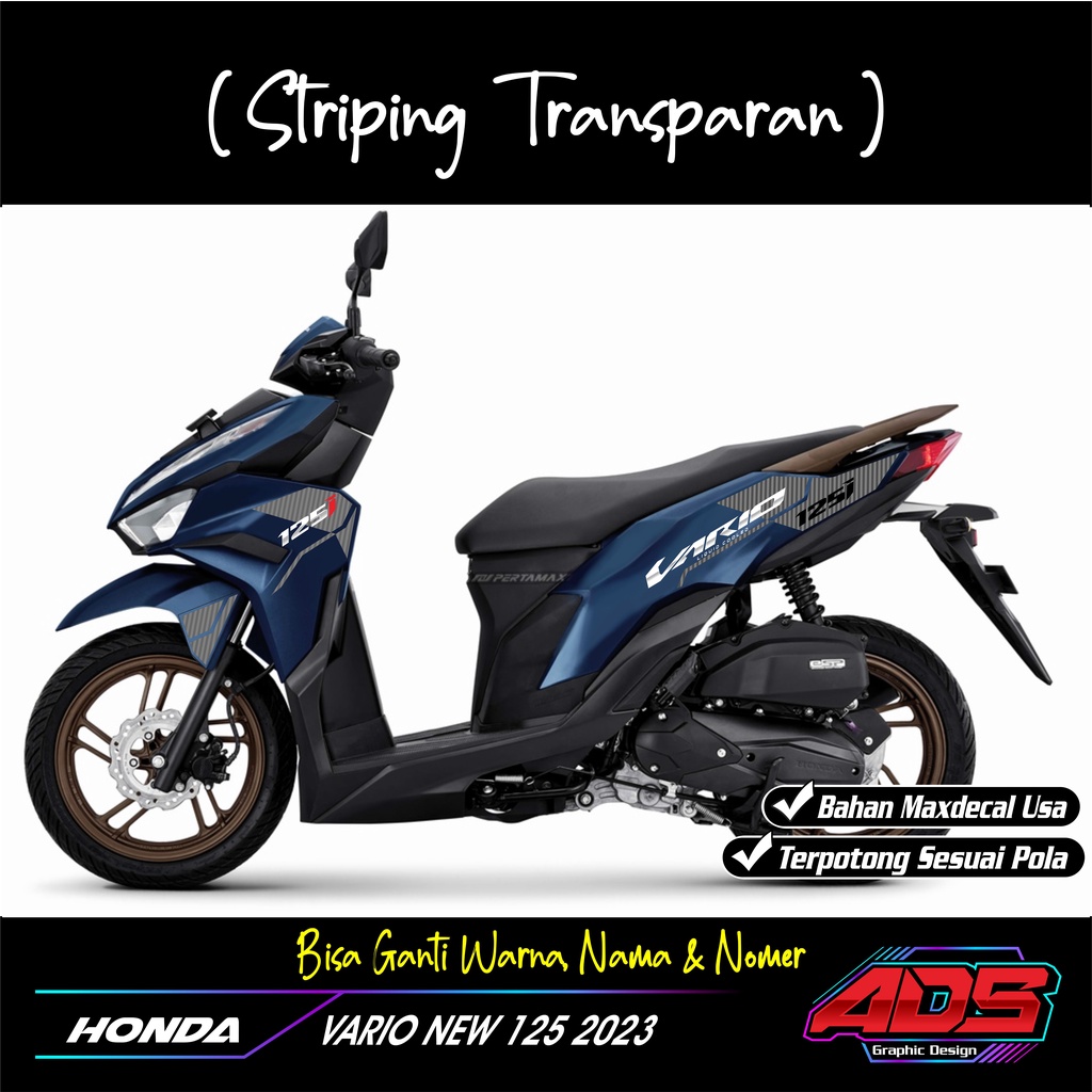 Jual Striping Vario - Striping Vario New 125 2023 Transparan Uv Bisa Custom | Shopee Indonesia
