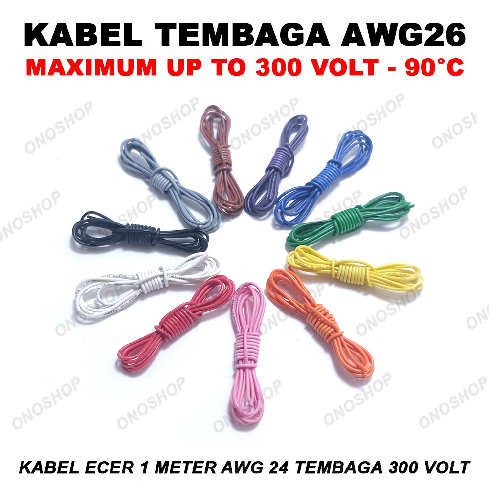 Jual Kabel Ecer AWG 26 Serabut Putih @ 1 Meter | Shopee Indonesia