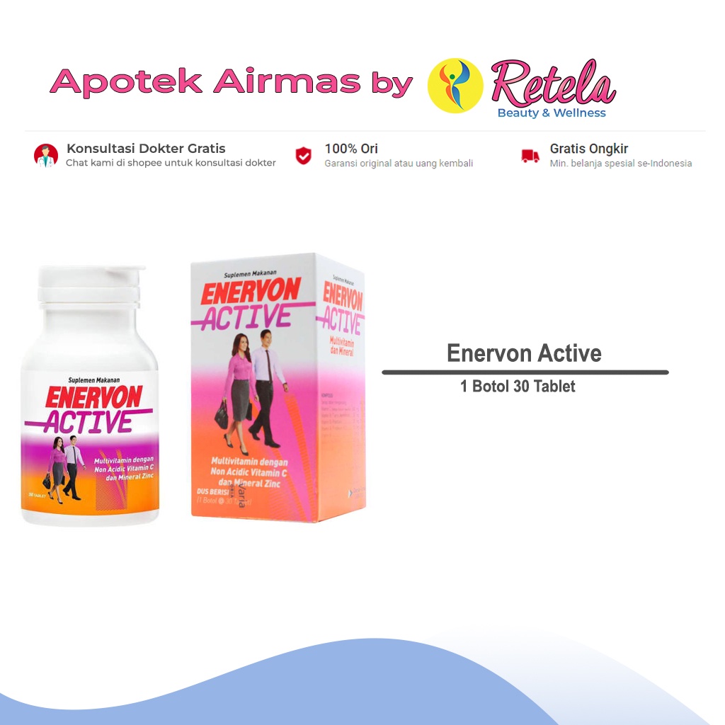 Jual ENERVON ACTIVE 1 BOTOL 30 TABLET | Shopee Indonesia Jual ENERVON ACTIVE 1 BOTOL 30 TABLET | Shopee Indonesia