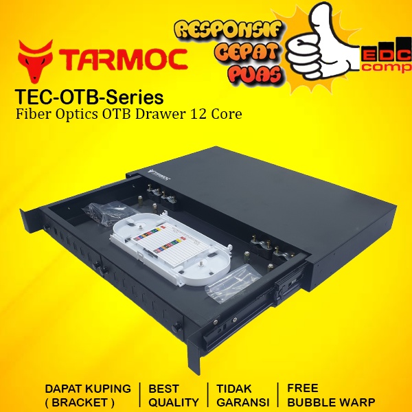 Jual Fiber Optic Tarmoc OTB 12 Core SC | 1U Drawer ODF OTB 12 Core ...