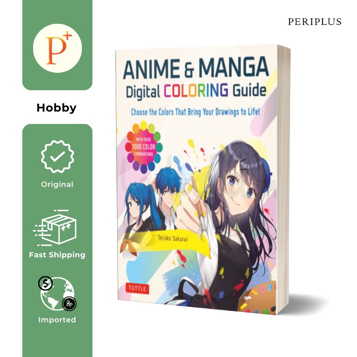 Jual Anime & Manga Digital Coloring Guide : Choose the Colors That ...