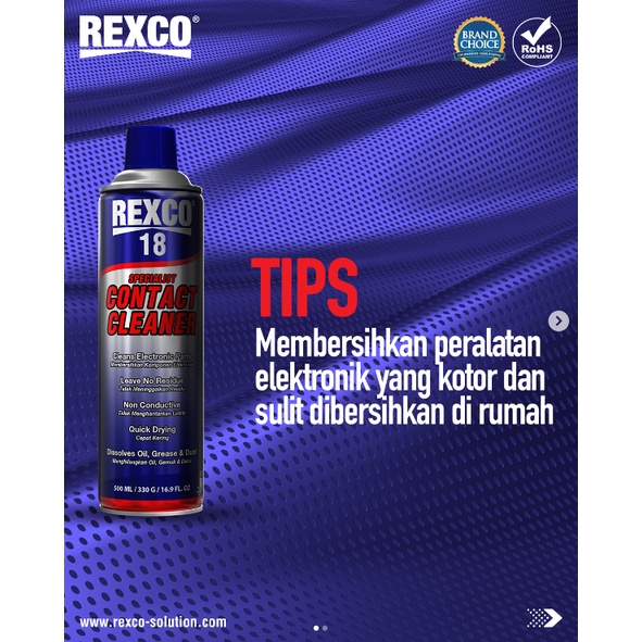 Jual Rexco 18 500 ML Contact Cleaner Cairan Pembersih Panel Elektrik ...