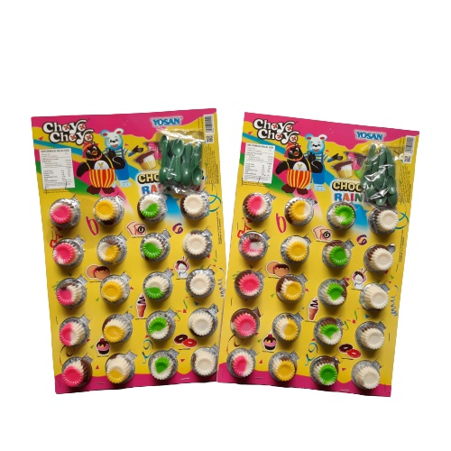 Jual Yosan CHOYO-CHOYO Cup Rainbow Cokelat Jadul Isi 20 biji | Shopee ...