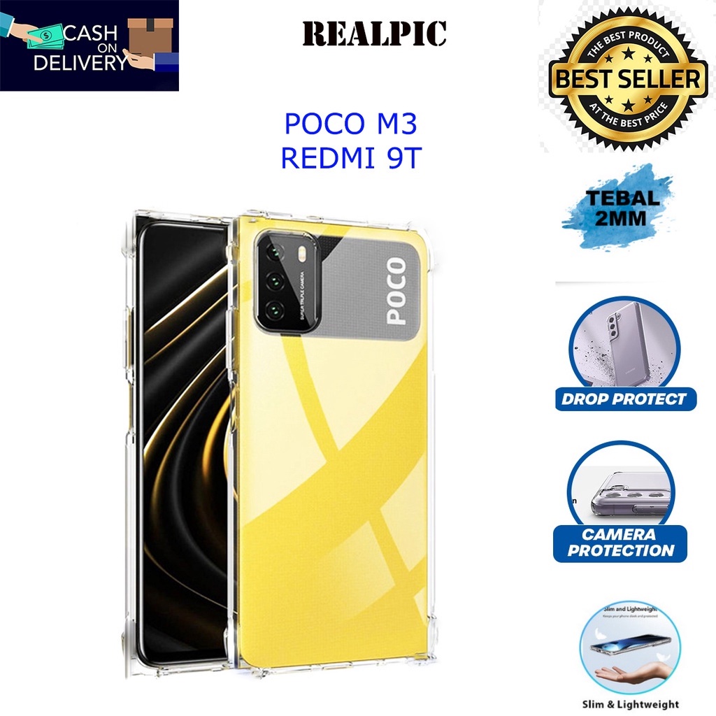 Jual Case Xiaomi POCO M3 / Xiaomi REDMI 9T Casing Clear HD KETEBALAN ...