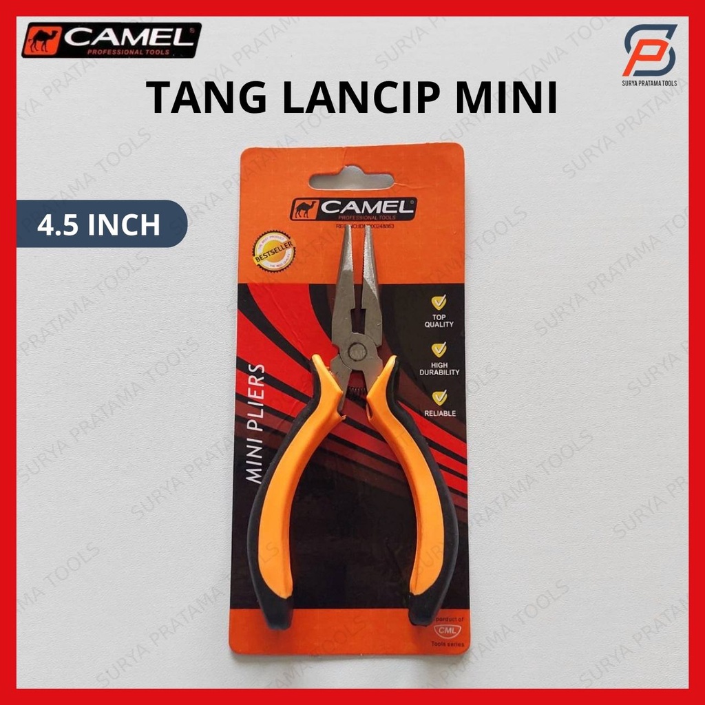 Jual Camel Tang Mini Lancip 4.5 Inch / Tang Kecil Pendek 4.5" / Tang Cucut | Shopee Indonesia