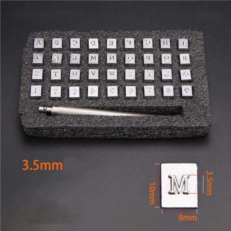 Jual Nomor 0-9 Letter A-Z 36pcs Stempel Alfabet Alat Ketok Angka dan ...