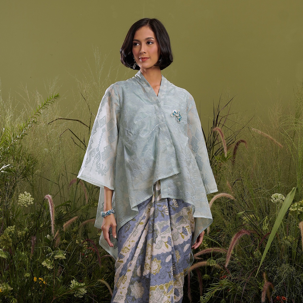 Jual NONA RARA - Elena Organza Tosca Long T2135, Baju Batik Kasual ...