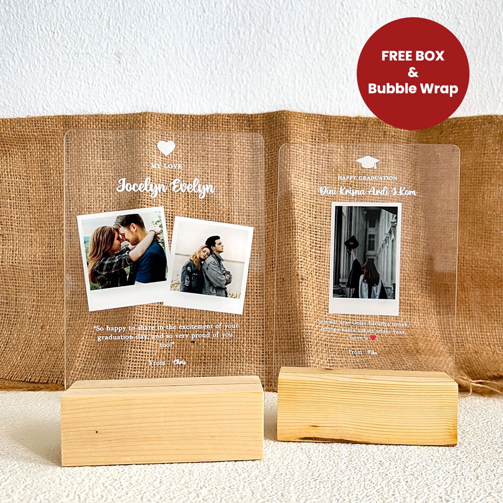 Jual Kado Akrilik LED Custom Model Polaroid Akrilik Lampu Tidur LED ...