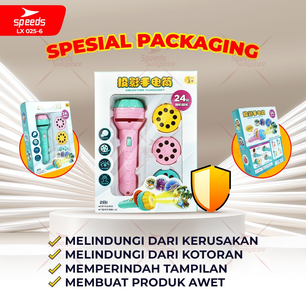 Jual SPEEDS Mainan Anak Senter Proyektor Fun Flashlight Mainan ...