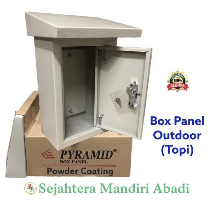 Jual Box Panel Listrik 30X40X20 Outdoor Pyramid Topi Powder Coating ...