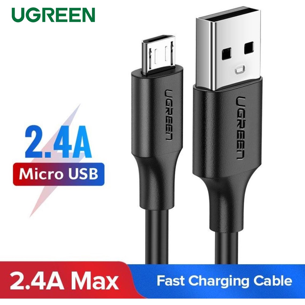 Jual UGREEN ORIGINAL Kabel Data Micro USB 2.4A 18W 25CM for XiaoMi ...