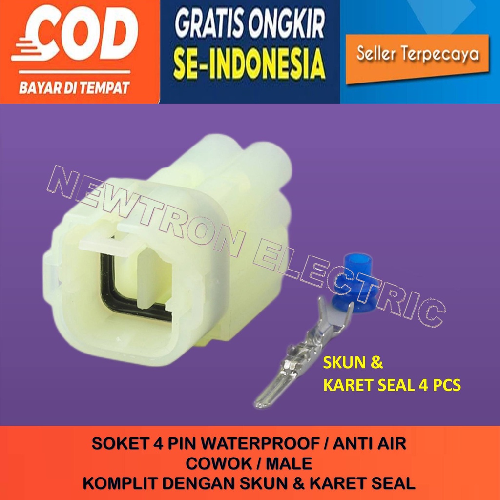 Jual SOKET DLC HONDA 4 PIN MALE SOKET DLC RESET SOKET DLC SHORT ...