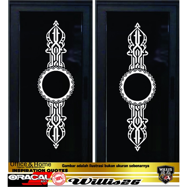 Jual Stiker Kaca Rumah Pintu Jendela Stiker Ornamen kaca Rumah | Shopee ...