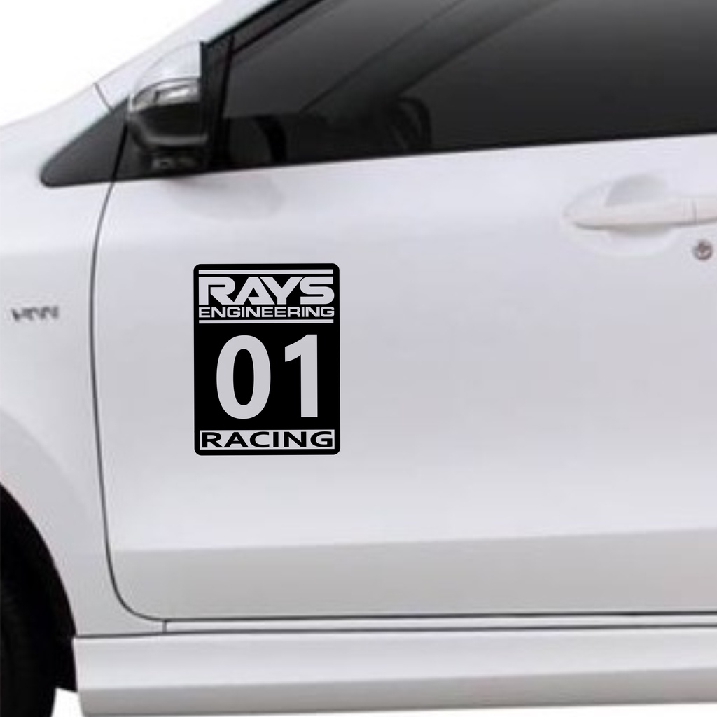 Jual Stiker Mobil RAYS ENGINEERING RACING Cutting Sticker | Shopee ...