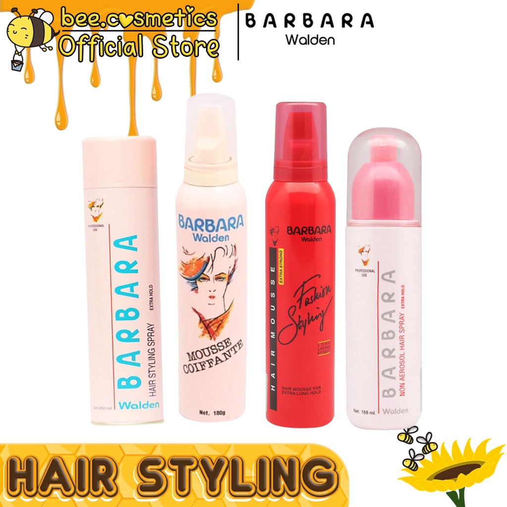 Jual BARBARA WALDEN HAIR STYLING SERIES ( MOUSSE FOAM / HAIR SPRAY / NON AEROSOL HAIR SPRAY ...