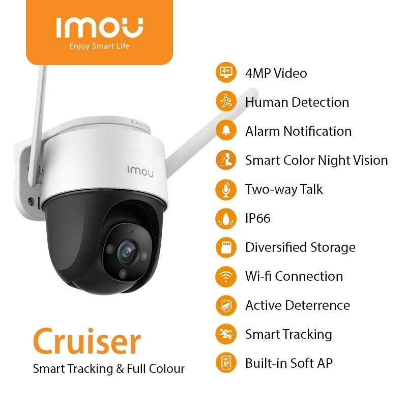 Jual IMOU Cruiser SC / SE+ Plus 5MP Outdoor Color Night IPC-S41FEP Two ...