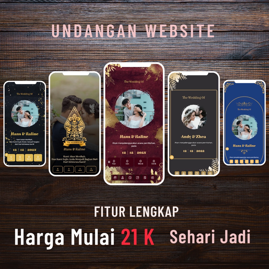 Jual Undangan Digital Website Pernikahan Murah Premium | Tema Foto ...