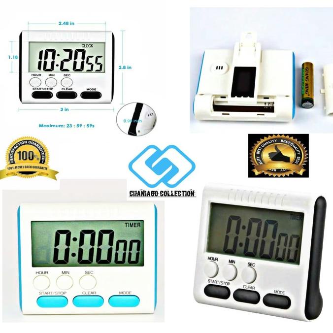 Jual Timer Meja Digital Dapur Countdown Pengukur Waktu Masak Alarm